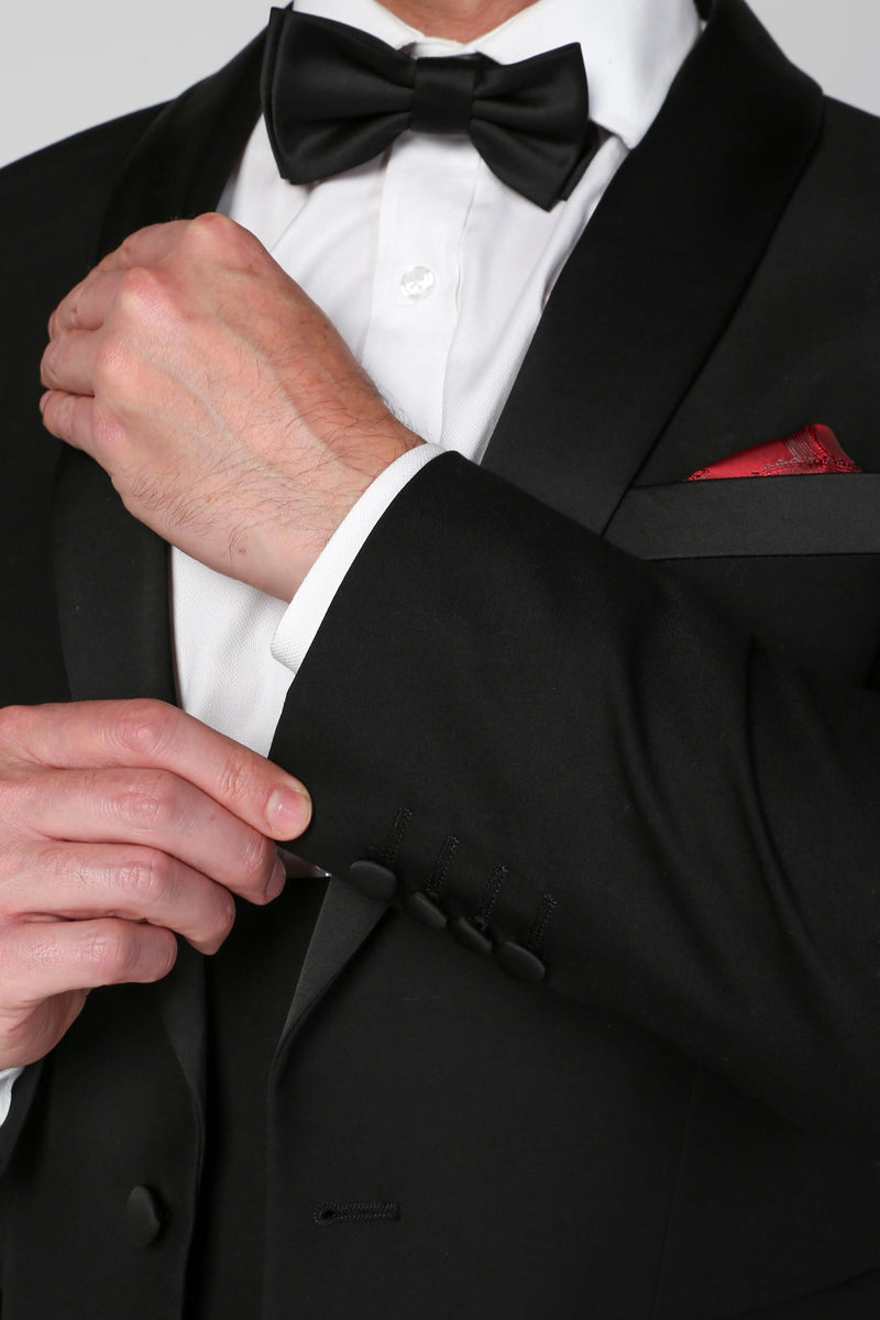 Ford: Black 3-Pc Tux Suit – Suit Republic