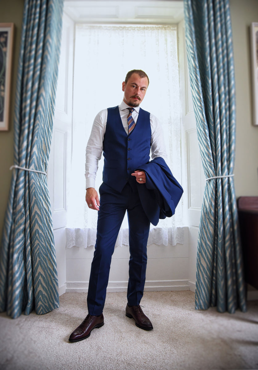 Swift: Plain Navy 3-Pc Suit – Suit Republic