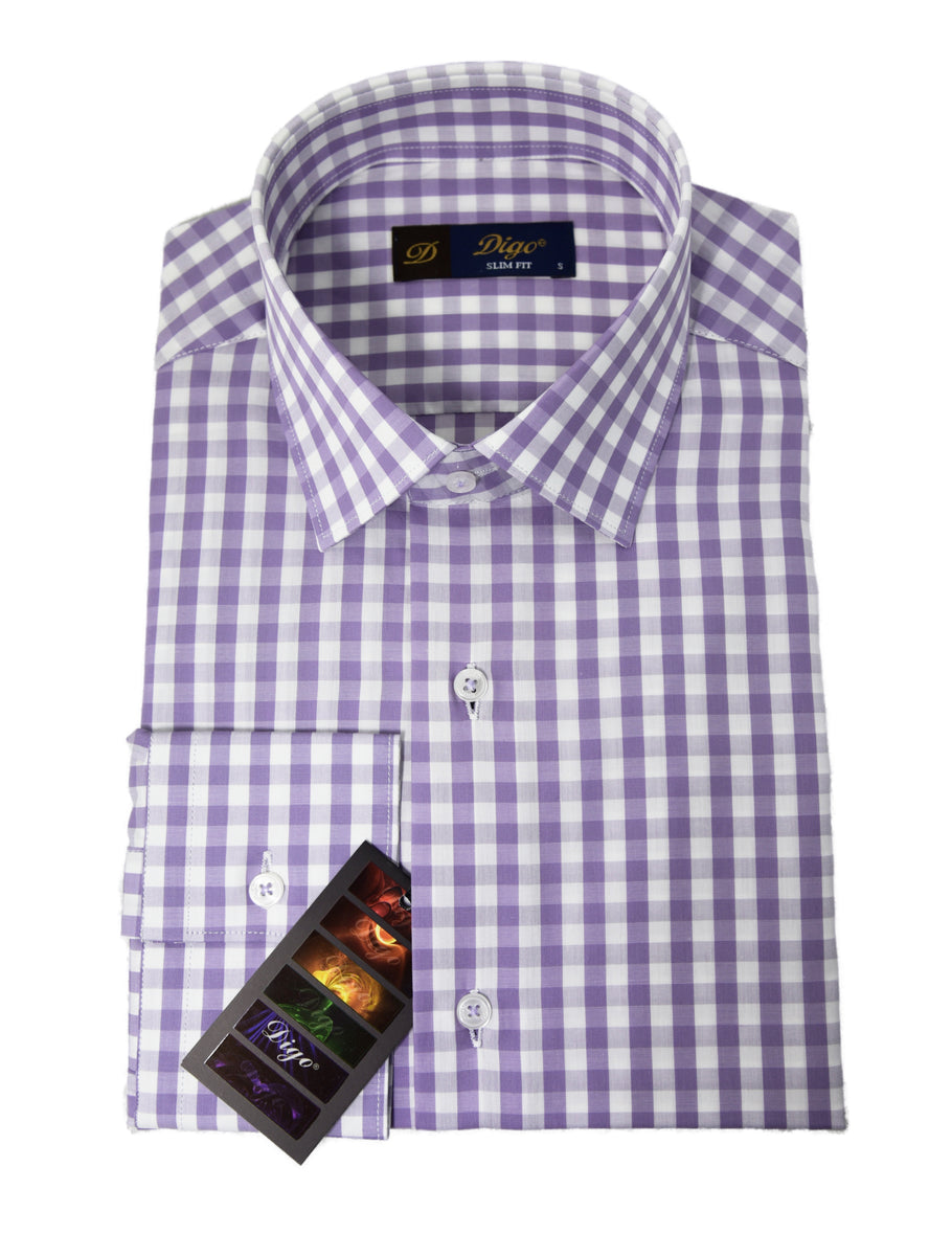 Digo Lilac Check Shirt – Suit Republic